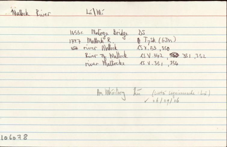 An Mháiteog/Mattock River | logainm.ie