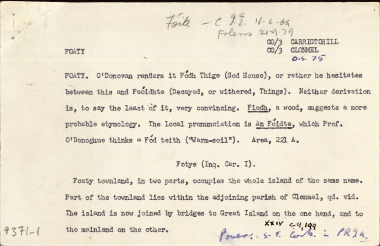 Fóite/Foaty | logainm.ie