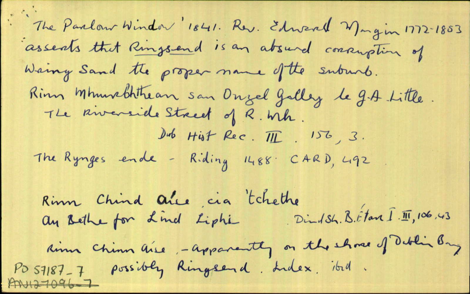 An Rinn/Ringsend | logainm.ie