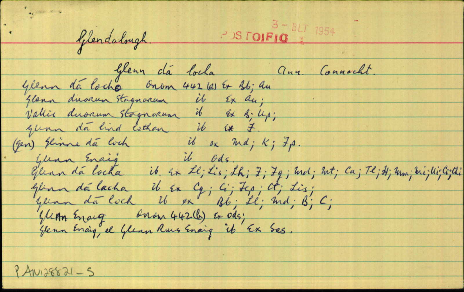 Gleann Dá Loch/Glendalough | logainm.ie