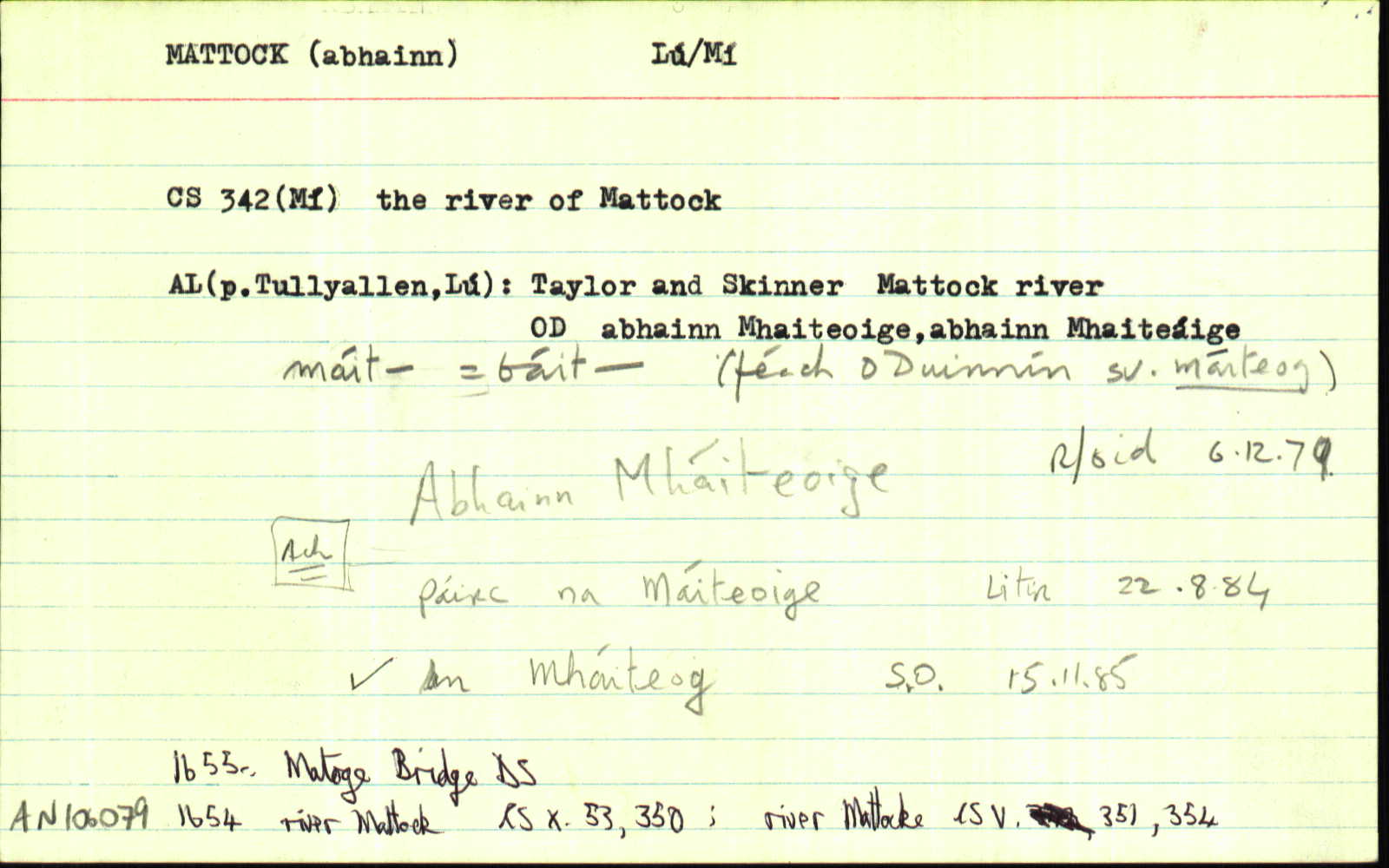 An Mháiteog/Mattock River | logainm.ie