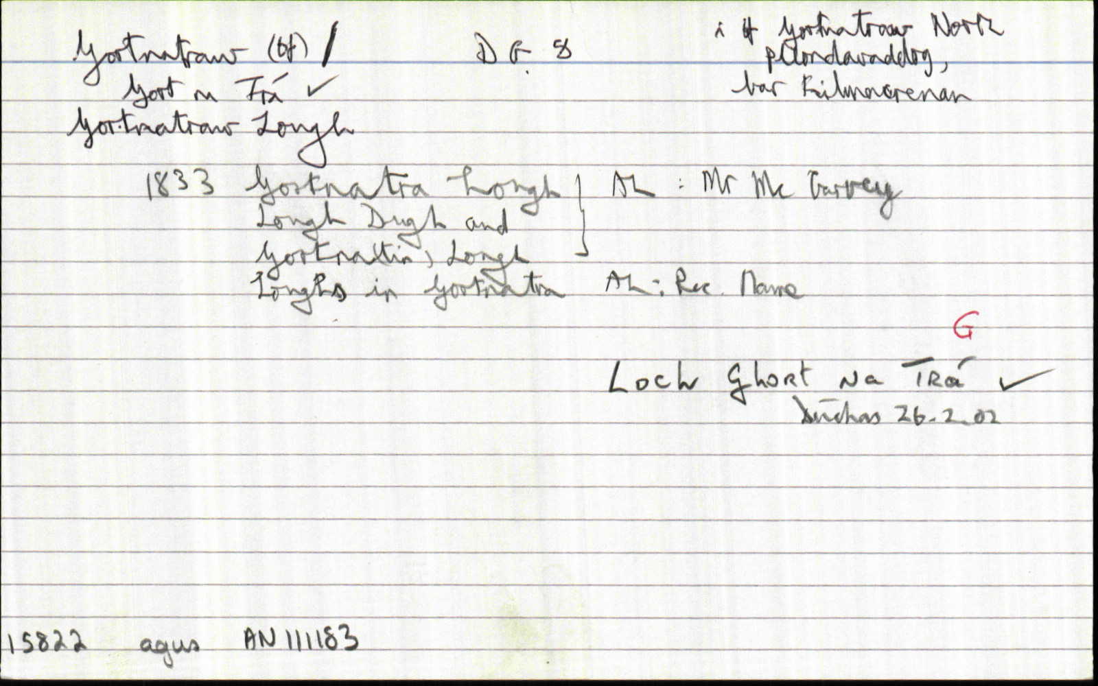 Gort na Trá/Gortnatraw North | logainm.ie