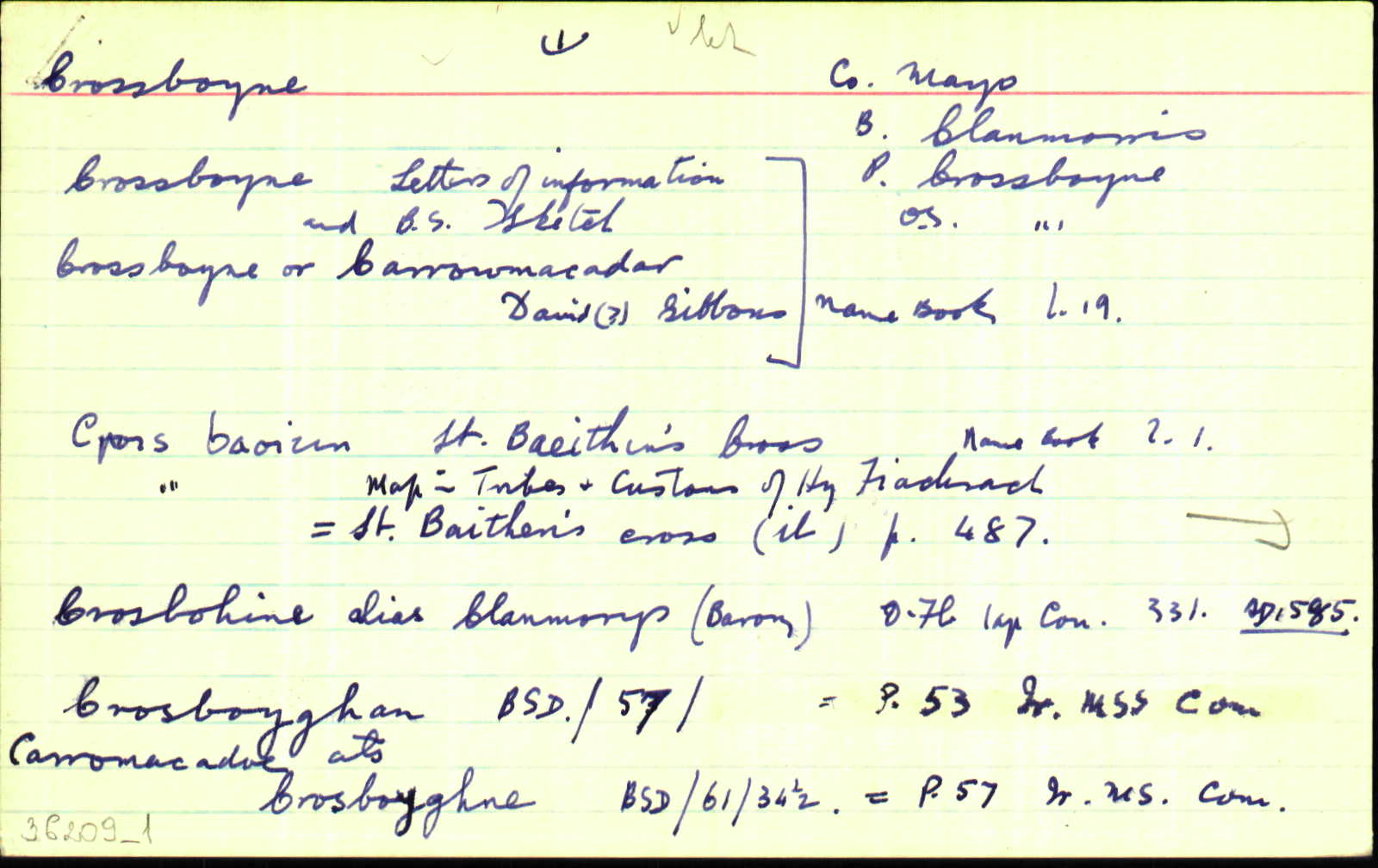 Crois Bhaoithín/Crossboyne | logainm.ie